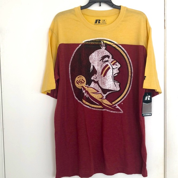 Russell Athletic | Shirts | Fsu Seminoles Logo Russell L Garnet And ...